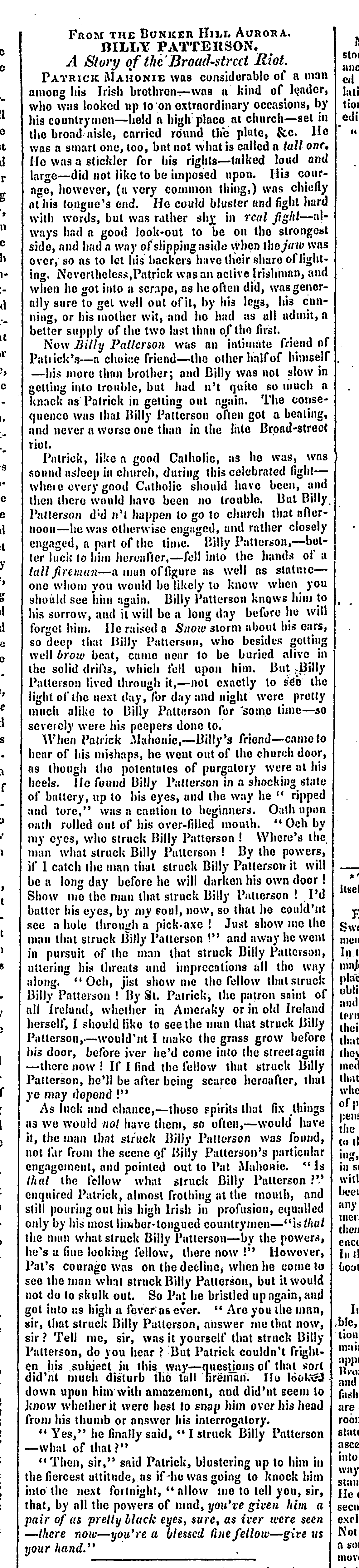19th-Century Meme: Who Struck Billy Patterson? – Asbury's The Gangs of ...