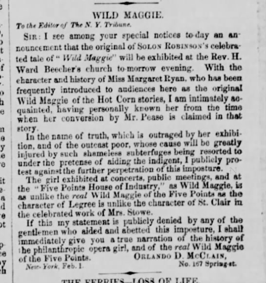 Hell-Cat Maggie and Wild Maggie – Asbury's The Gangs of New York– Annotated